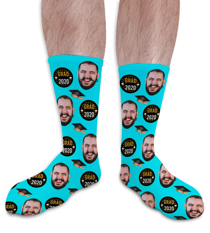 Grad Year Personalised Graduation Photo Socks - Photo Socks UK